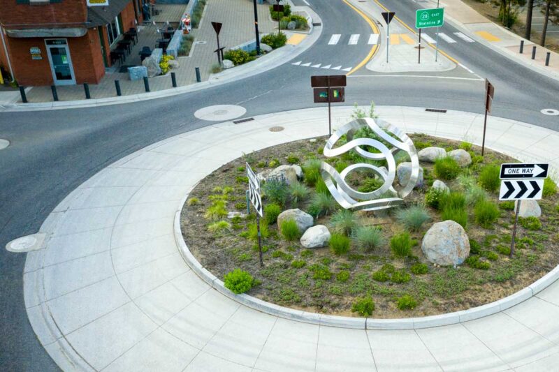 Kings Beach Roundabout Art - PR Design & Engineering Inc.