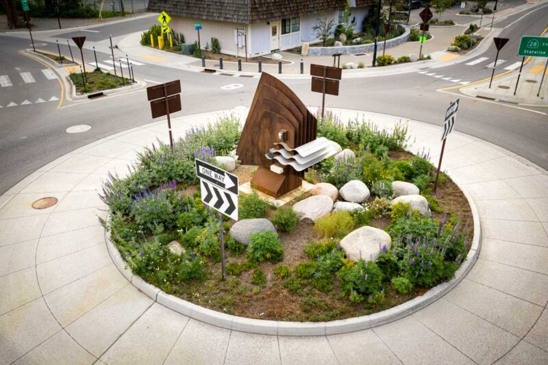 Kings Beach Roundabout Art - PR Design & Engineering Inc.